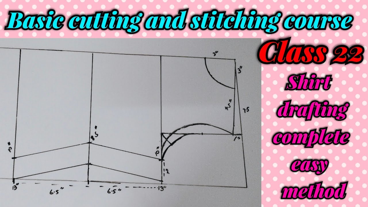 Stitching class 22// How to Make Draft of Kurti /shirt. Qameez ki ...