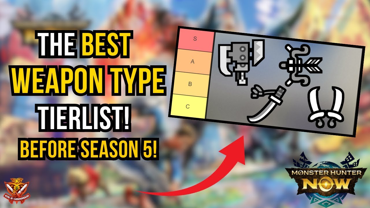 The BEST WEAPON TYPE TIERLIST! Before SEASON 5! - YouTube