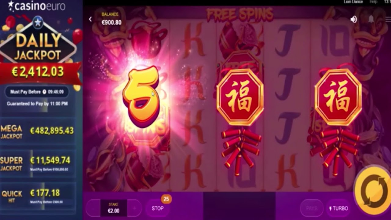 Lion Dance Slot Game Bonus Round - YouTube