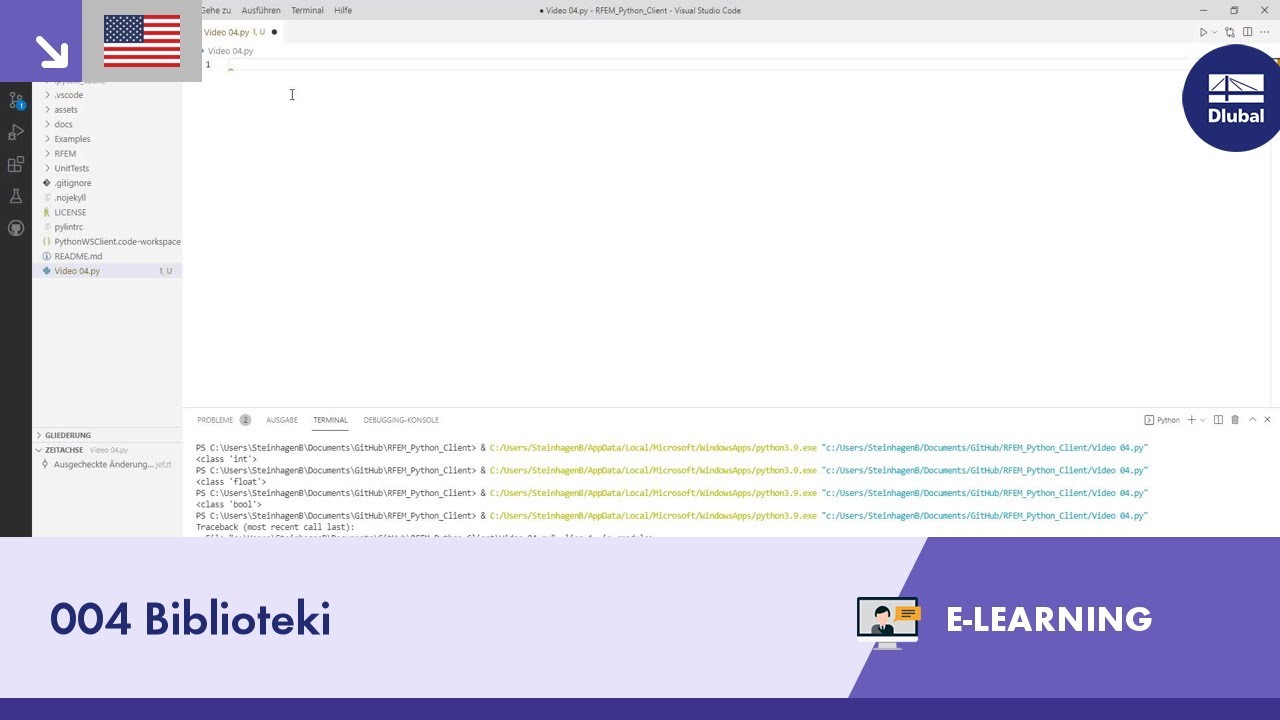 [EN] Programowanie w RFEM 6 i Python | 004 Biblioteki - YouTube