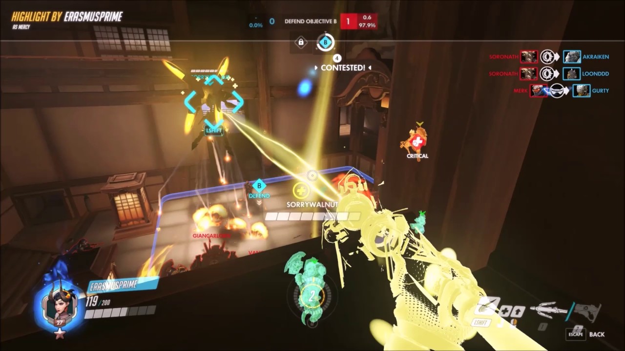 Overwatch: Last Second Mercy Ult - YouTube