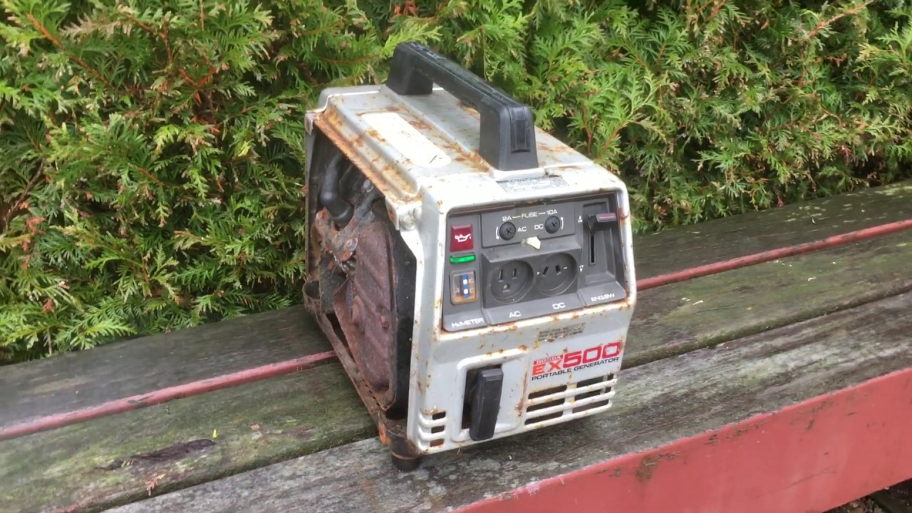 Honda EX500 Portable Generator First Run - YouTube