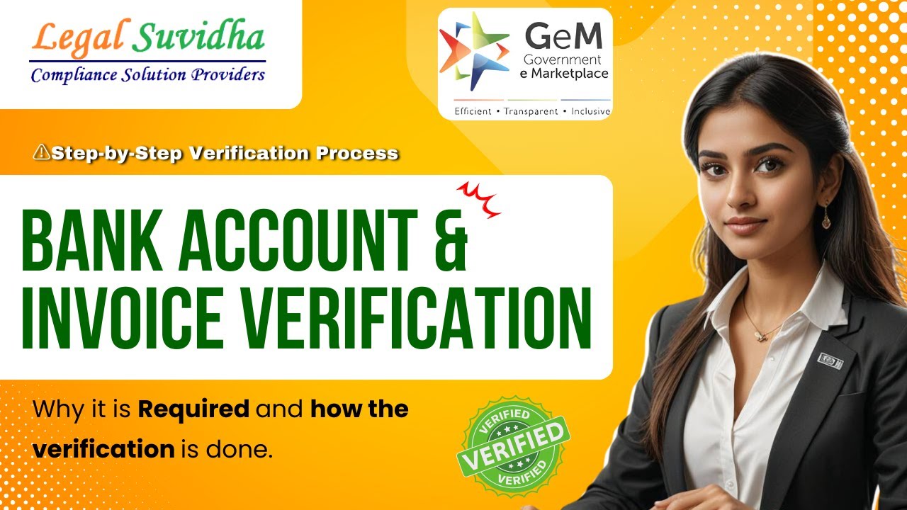 Verification of Bank account and Invoice On Gem Portal - YouTube