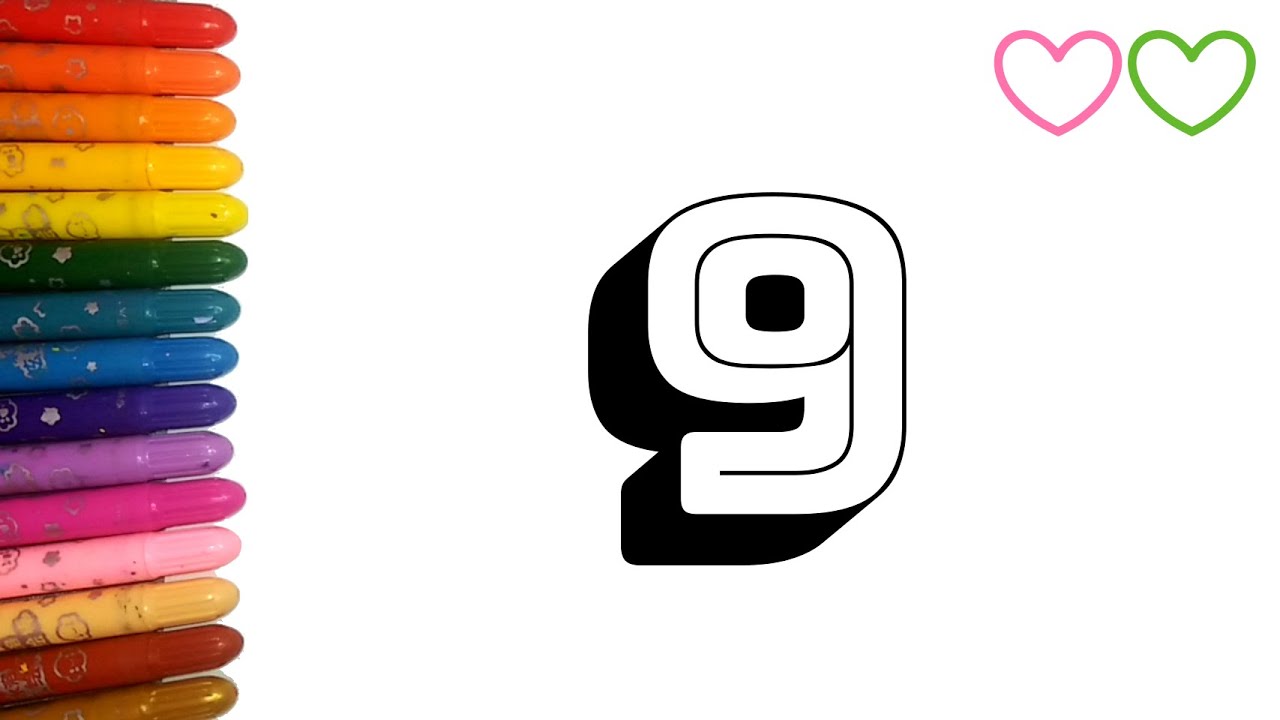 Number 9, Nine, Numberblocks, Numbers Song, 123456789 learning for kids ...