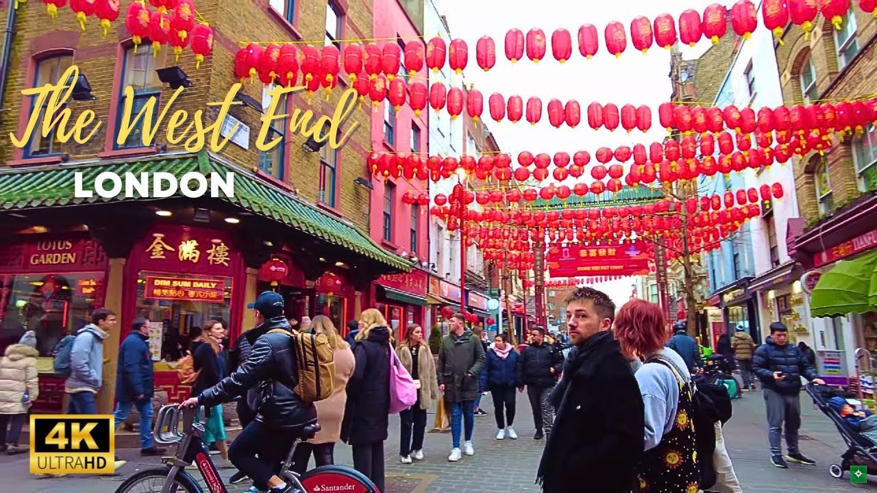 [4K] Exploring London's West End: Leicester Square, China Town ...