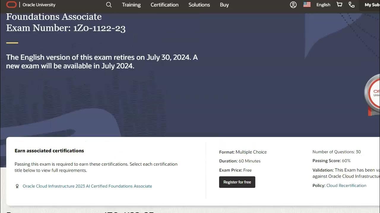 OCI AI Foundations Associate 2024 Version Debuts July 2024 - YouTube