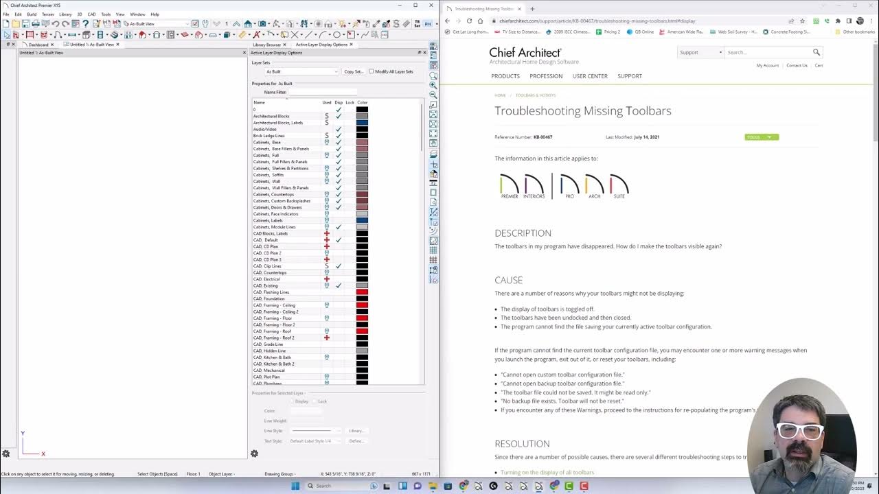 Missing Toolbars | Chief Architect - YouTube