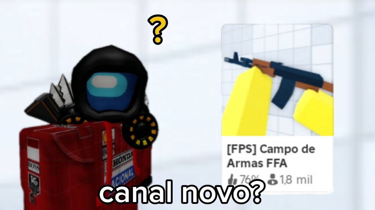 Jogando Campos de armas FFA no Roblox (canal secundário). - YouTube
