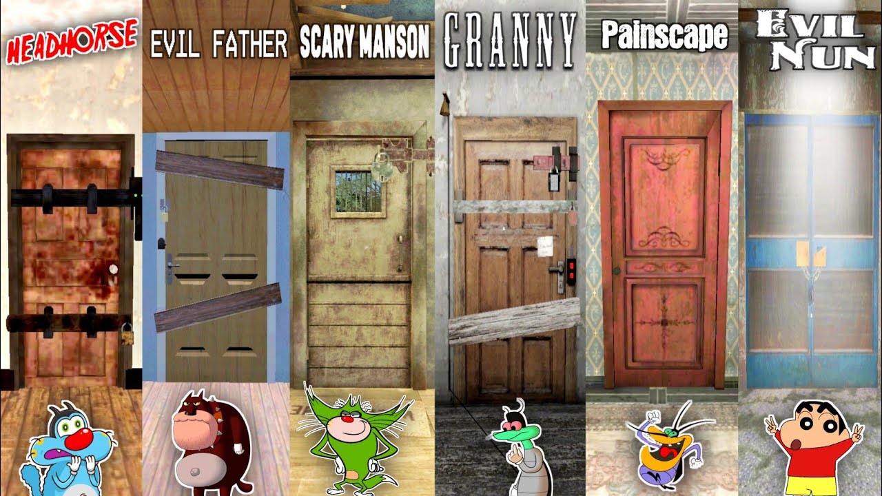 All Door Escape Head Horse, Evil Father, Scary Manson, Granny ...