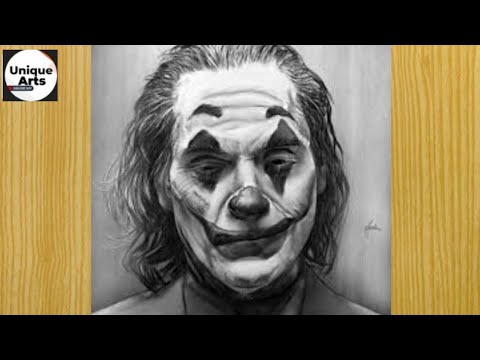 How to draw a Joker sad face sketch| how to draw a Joker| Unique Arts ...