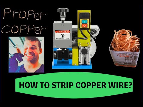 How to strip copper wire? - YouTube