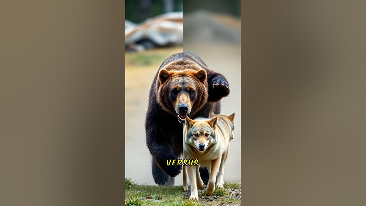 The Great Hunt Grizzly Bear vs Wolf Pack - YouTube