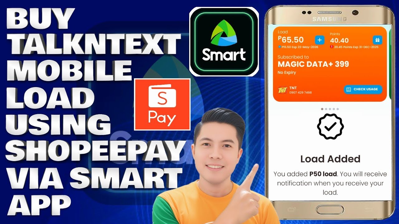 How To Buy TalkNText Mobile Load Using ShopeePay via the Smart App ...