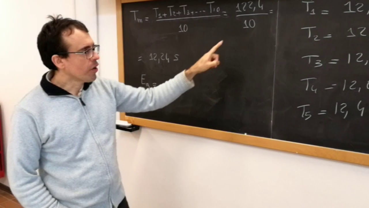 Misura del periodo del pendolo - YouTube