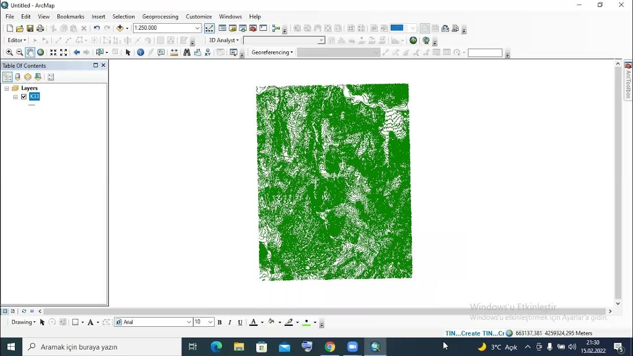 (Create TIN and TIN to Raster) Analizi - YouTube