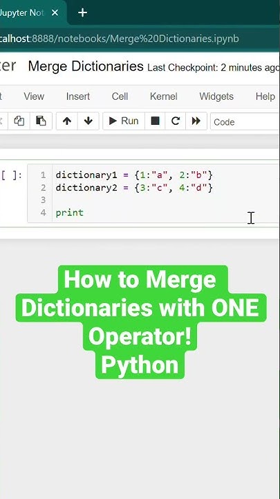 Fastest Way To Merge Dictionaries Python Shorts Python Programming Coding Youtube