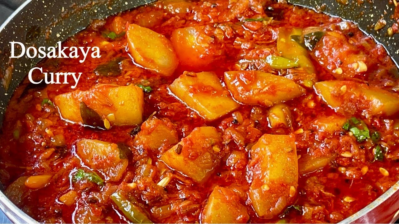 Dosakaya Kura || Dosakaya Curry | Yellow Cucumber Curry Recipe | Indian ...