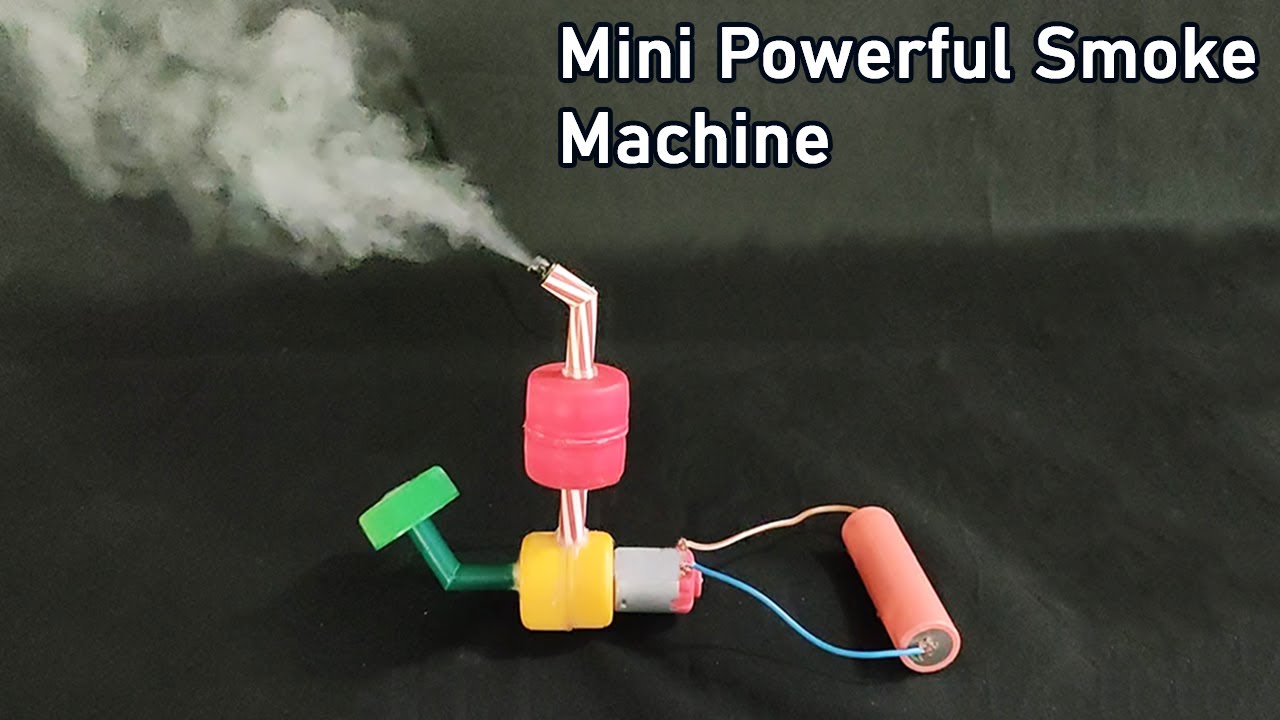 How To Make Simple Smoke Machine At Home With Dc Motor | Diy Mini Smoke ...