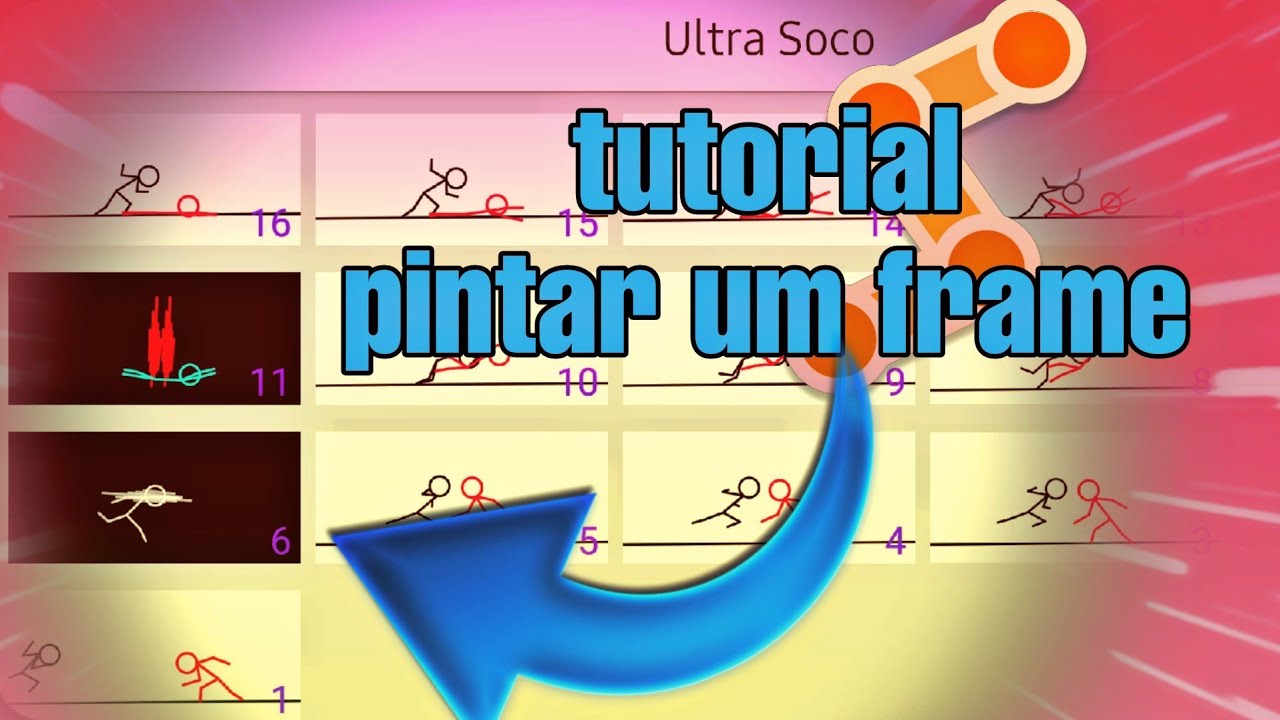 Como pintar um frame no stick fighter!(Impact frame) - Tutorial - YouTube