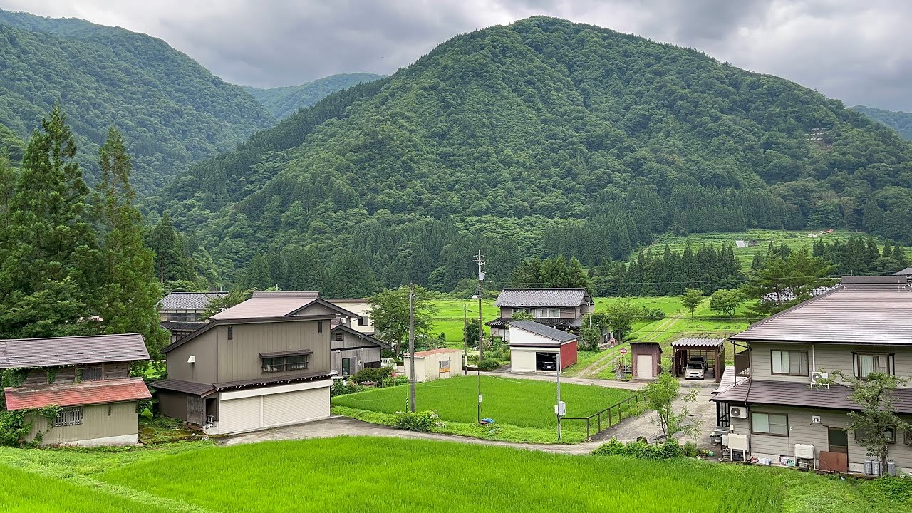 4K Morning Walk Japan Kaimukura Japanese Countryside Village Toyama ...