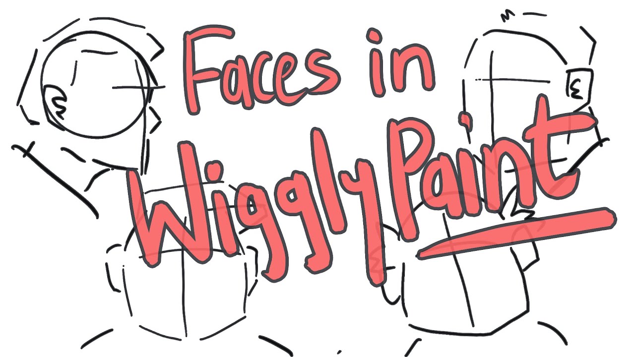 Drawing faces in wiggly paint 😁 - YouTube