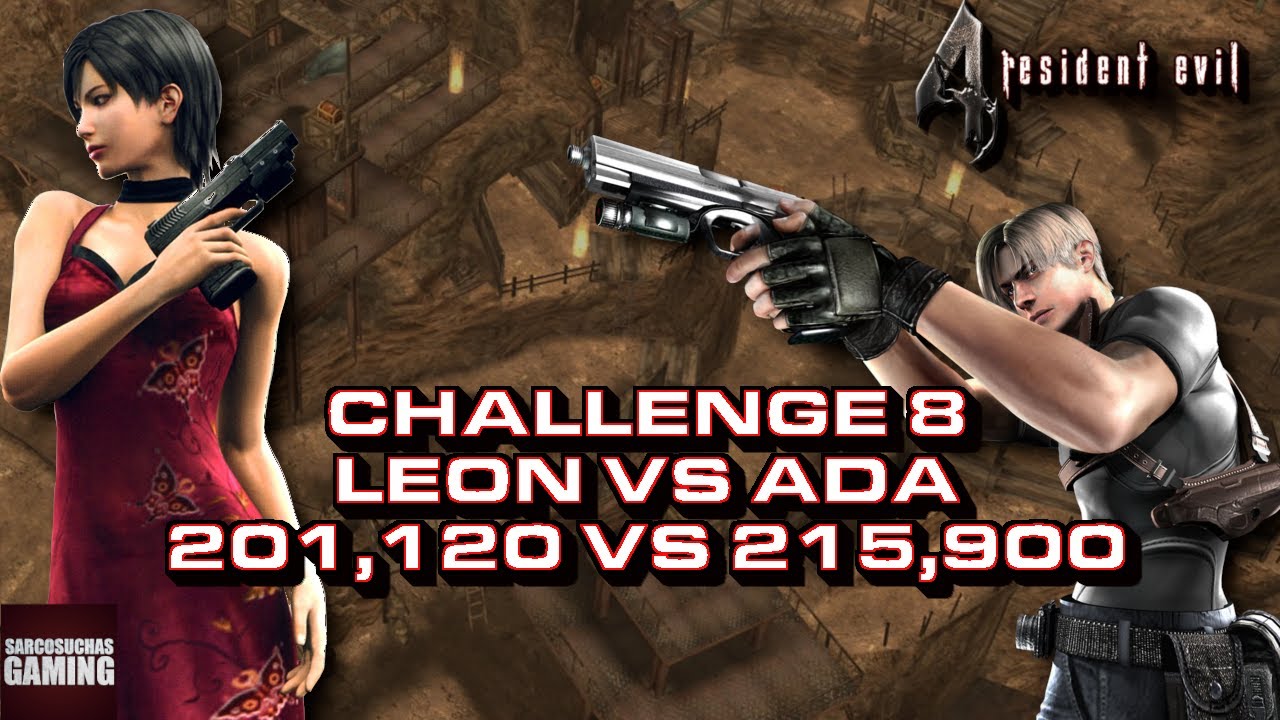 RE4 VR Mercenaries - Challenge 8 - Leon vs Ada - YouTube