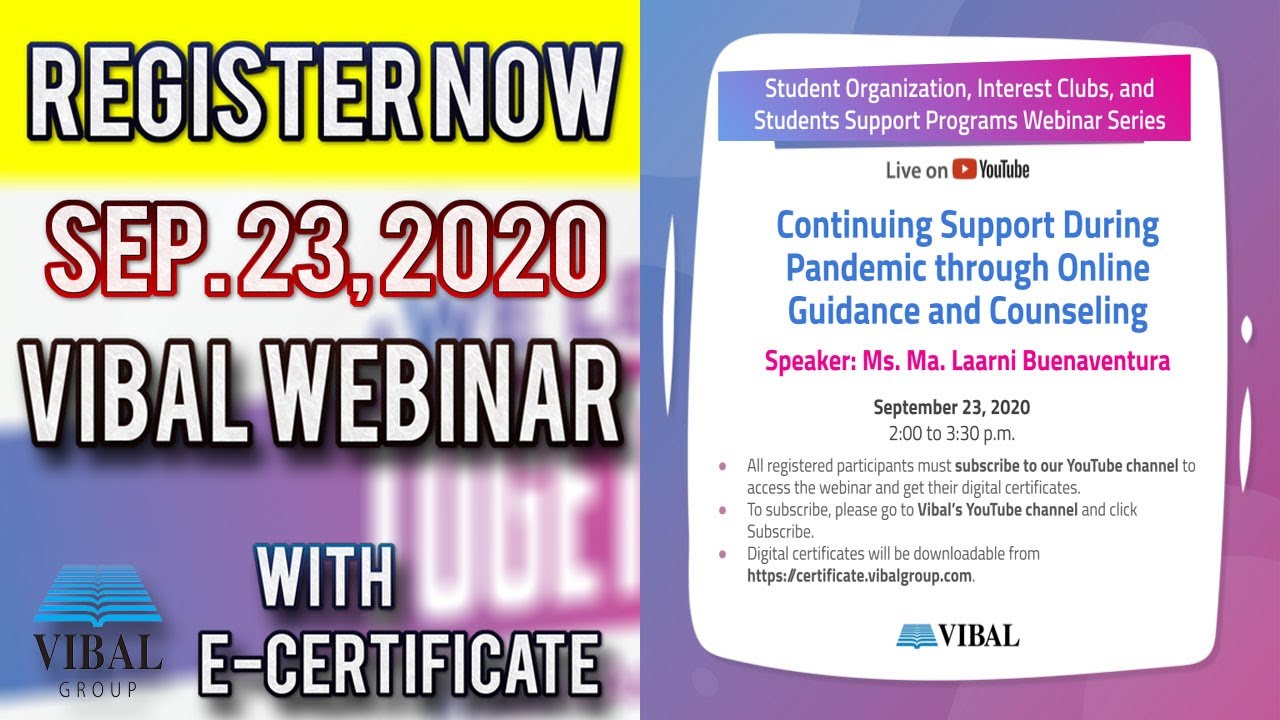 Vibal Group Webinar Daily Update | September 23, 2020 | with e ...