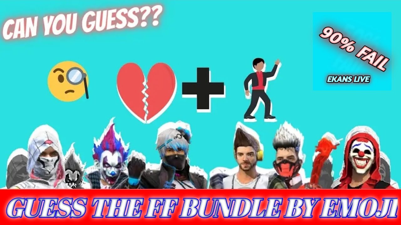 Guess the free fire bundle by emoji | FREE FIRE | - YouTube