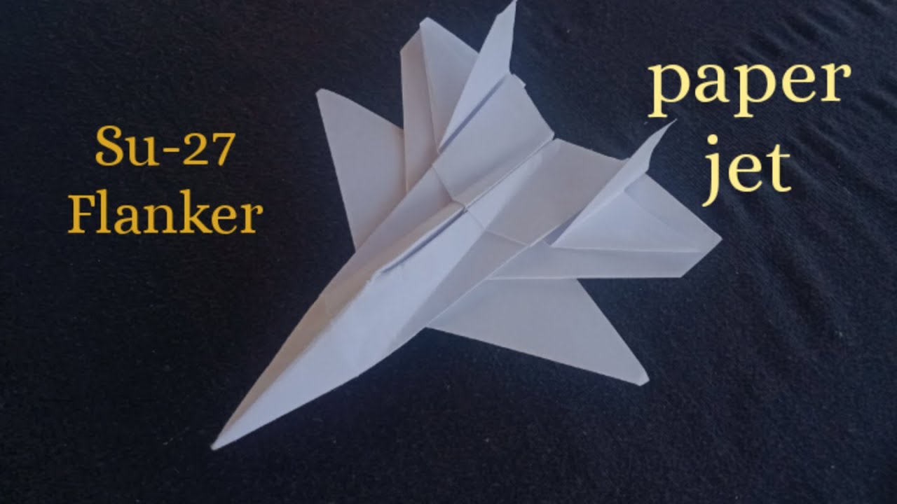 How to make origami Jet Fighter - Origami Jet Fighter - YouTube