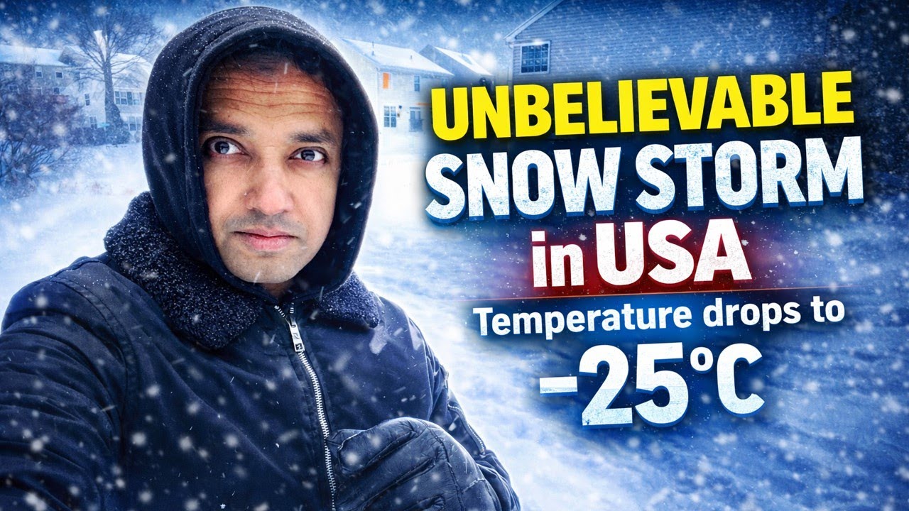 Snow Storm in USA conditions of roads in America different states - YouTube