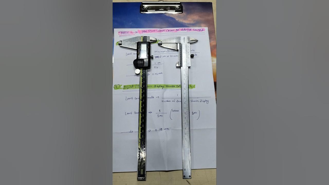 🔥How Find Least Count of Vernier Caliper | Least Count Formula of ...