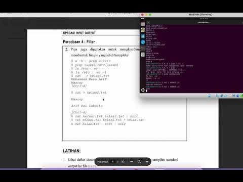 Tugas Simulasi Operasi Input/Output pada terminal ubuntu - YouTube