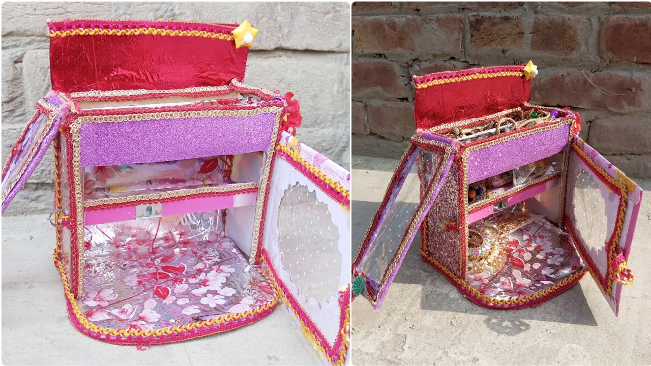 Handmade Jewelry box tutorial | How to make jewellery organization ...