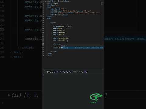 array in javascript - shorts - YouTube