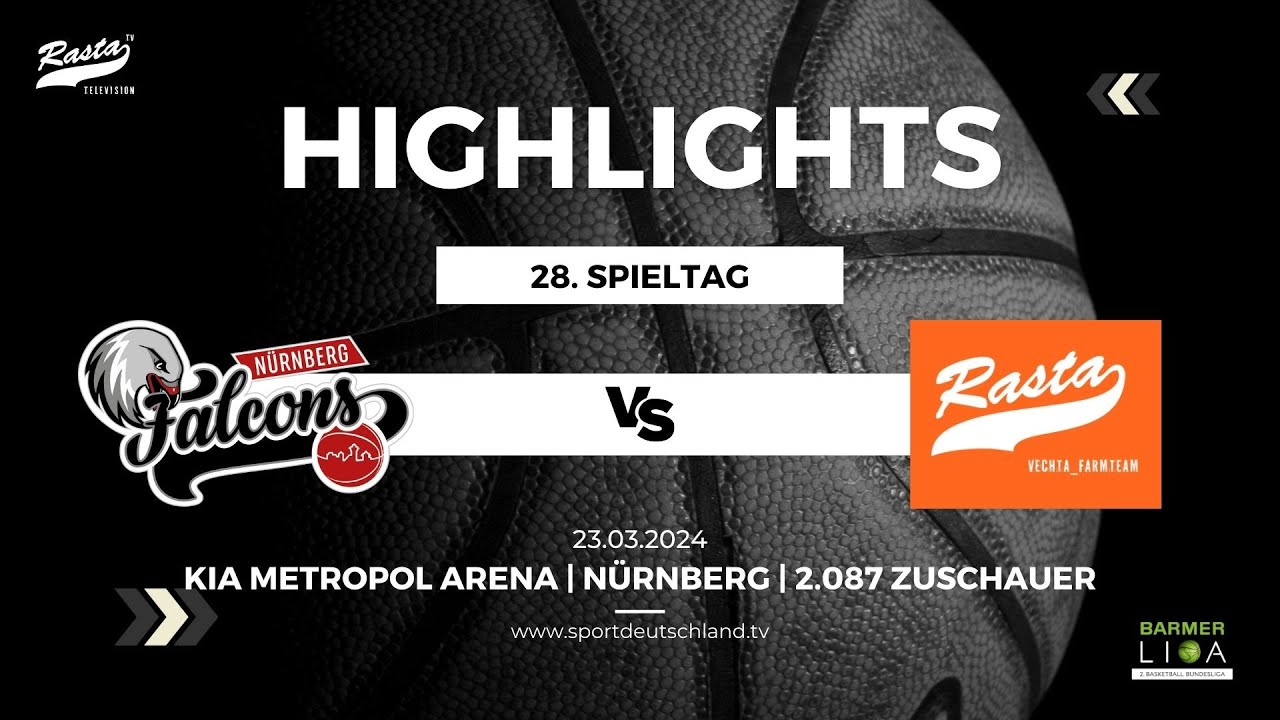 Highlights: Nürnberg Falcons BC - RASTA Vechta II 78:90 (23.3.24) - YouTube