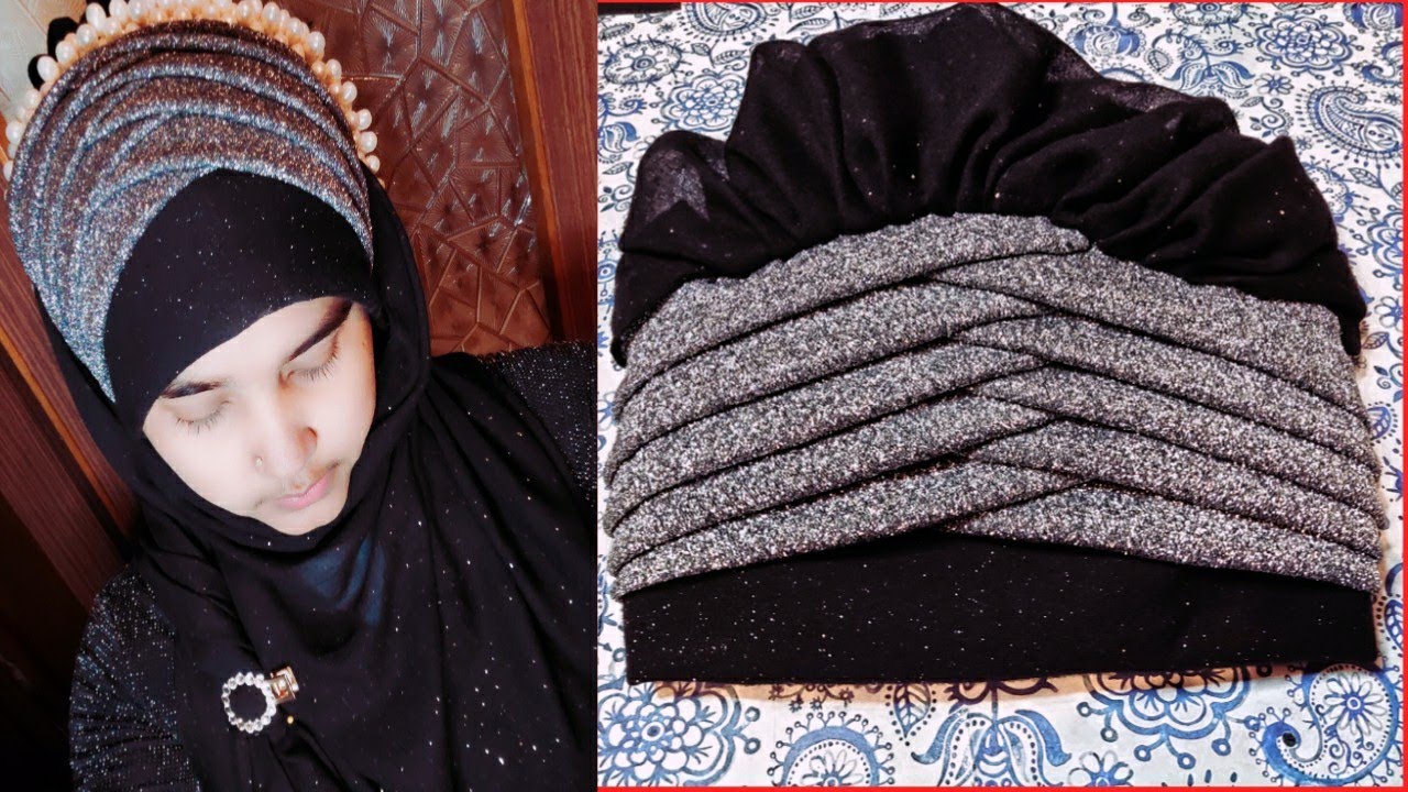 DIY!! Readymade hijab Tutorial.ক্রিস ক্রস স্টাইল রেডিমেড হিজাব তৈরি (সেলাই মেশিন ছারা) - YouTube