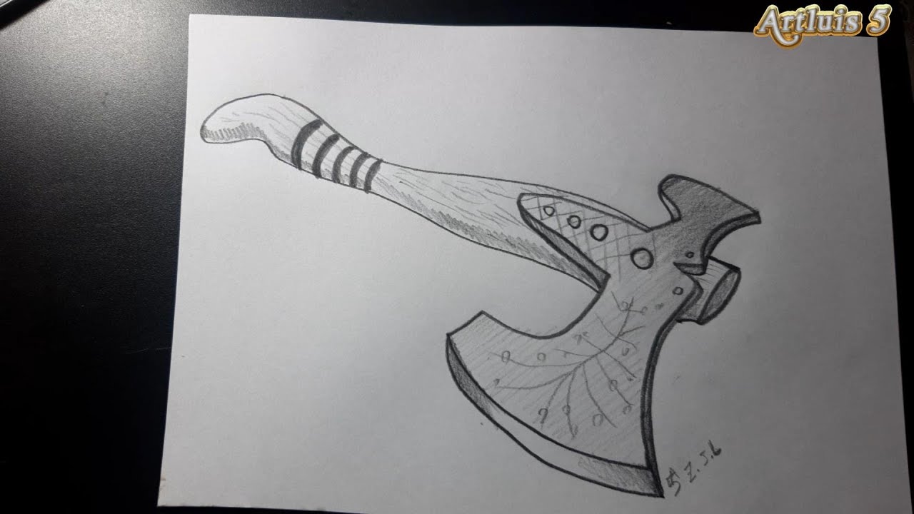 Cómo dibujar el hacha leviatan god of war | How to draw leviathan ax ...