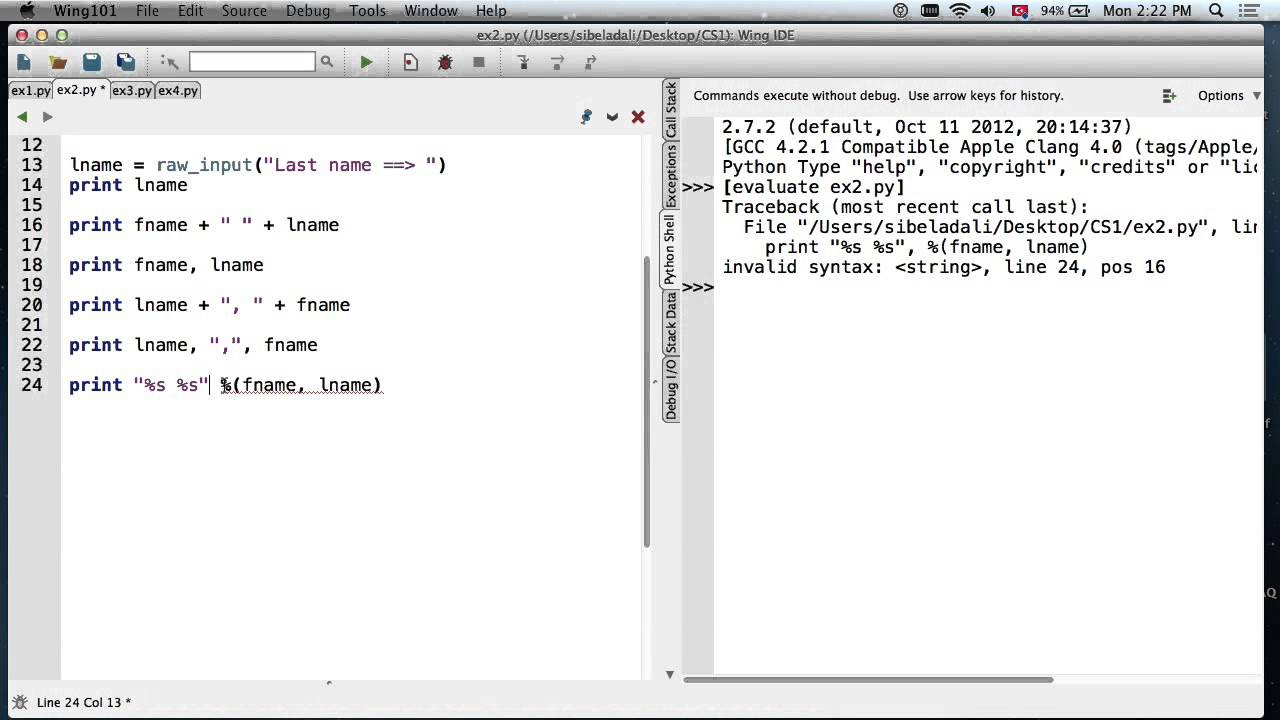 Computer Science 1, Lecture 4 - YouTube