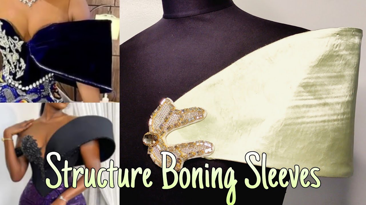 How to Cut and Sew a Structure Boning Sleeve Trendy Designer's Sleeve ...