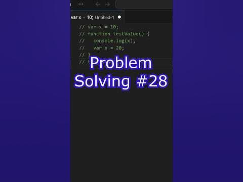 Problem solving question #28 of #javascript #shorts #coding #interview #development - YouTube