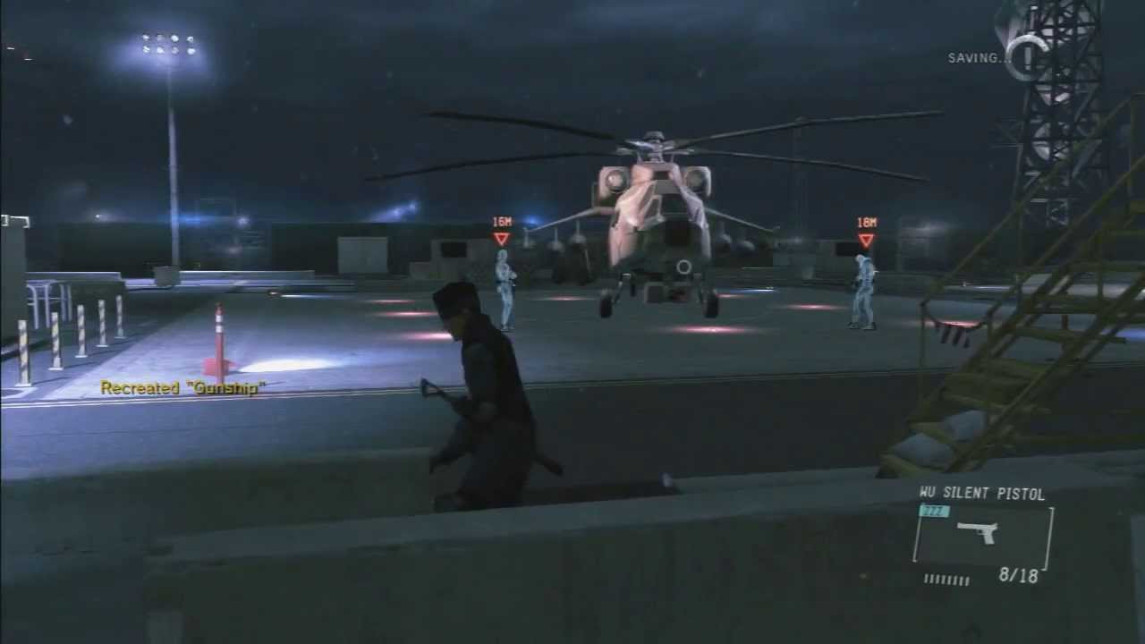 MGS5: Ground Zeroes Deja Vu Solid Snake Skin Hard Difficulty - YouTube