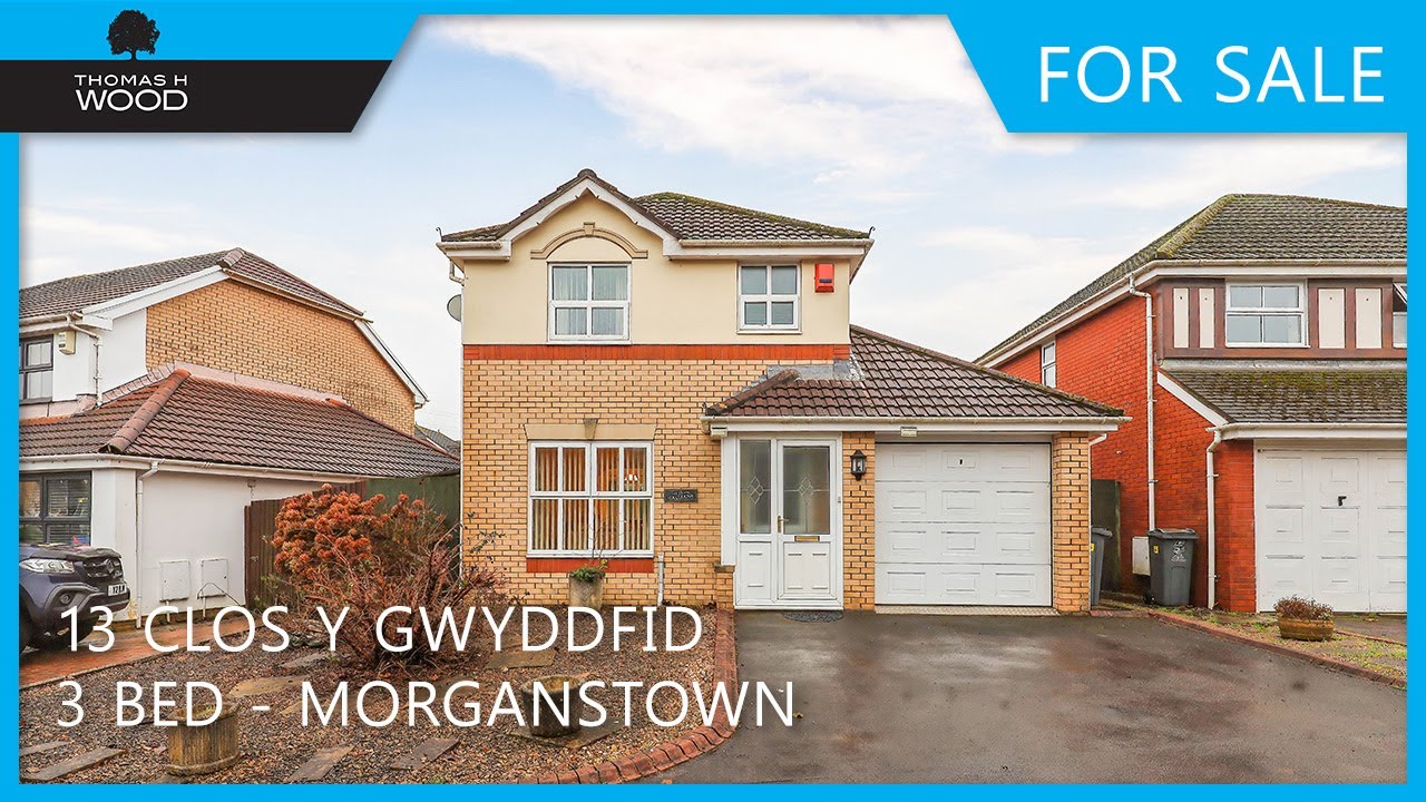 Walk-through property video tour of 13 Clos y Gwyddfid Morganstown ...