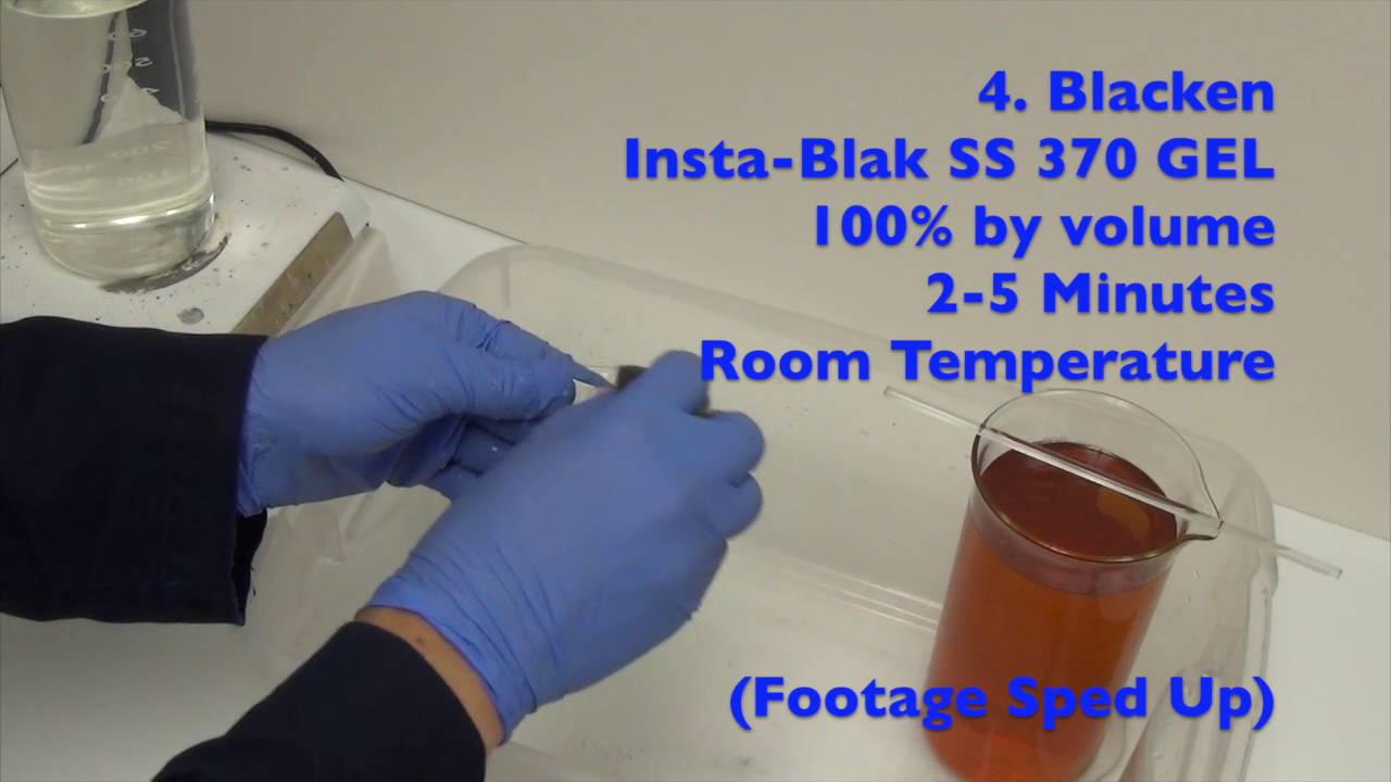 Insta-Blak SS 370 GEL: Blackening for Stainless Steel - YouTube