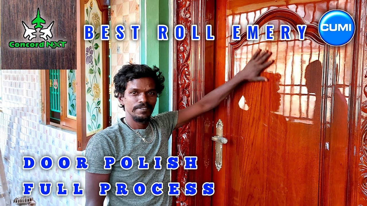 How To Polish Door | How To Use Pu Wood Polish | Lakadi polish | Door ...