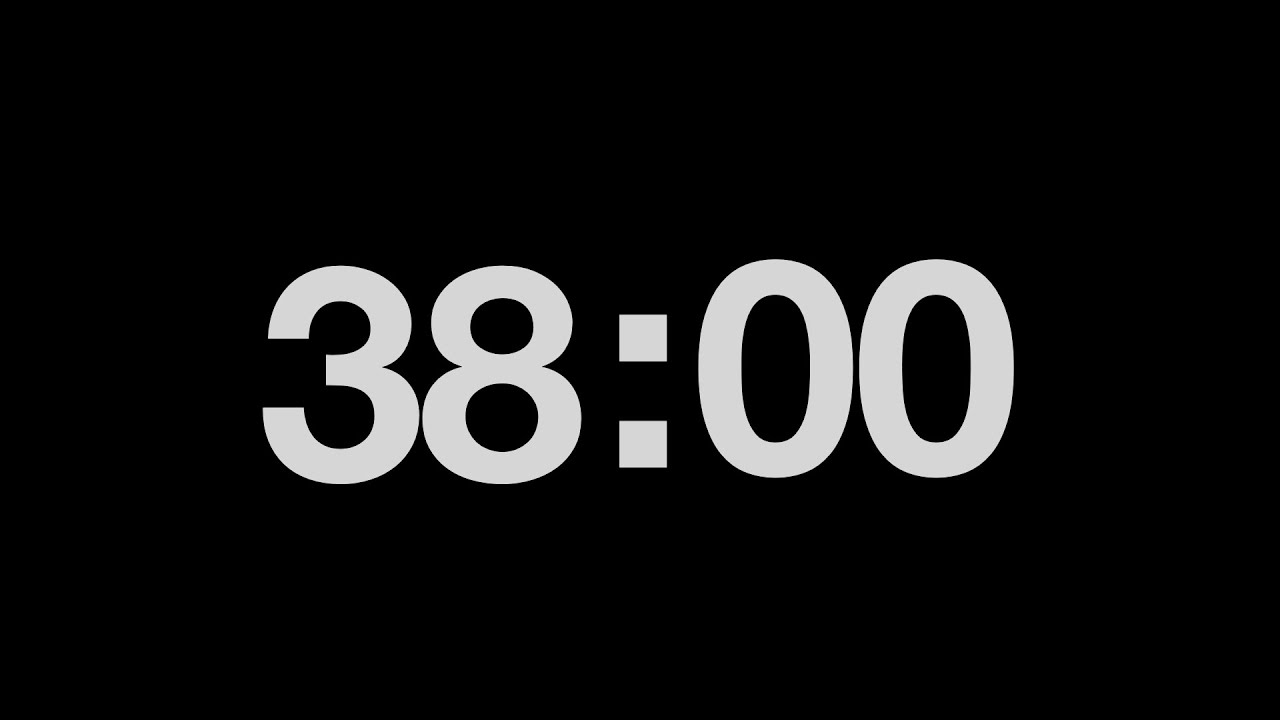 38 Minute Timer ⎜ Timer of focus ⎜ - YouTube