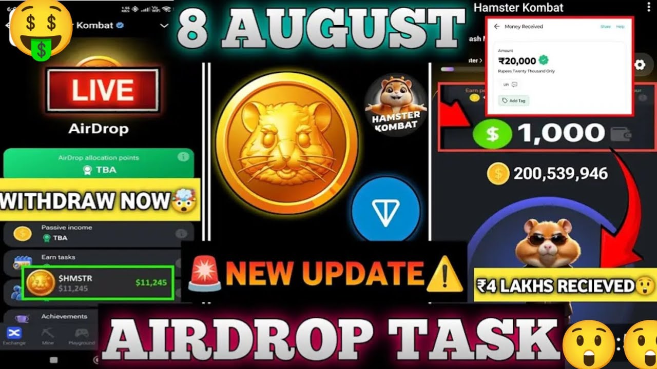Big Update For Hamster Kombat || Hamster Kombat TAB Airdrop Task ...