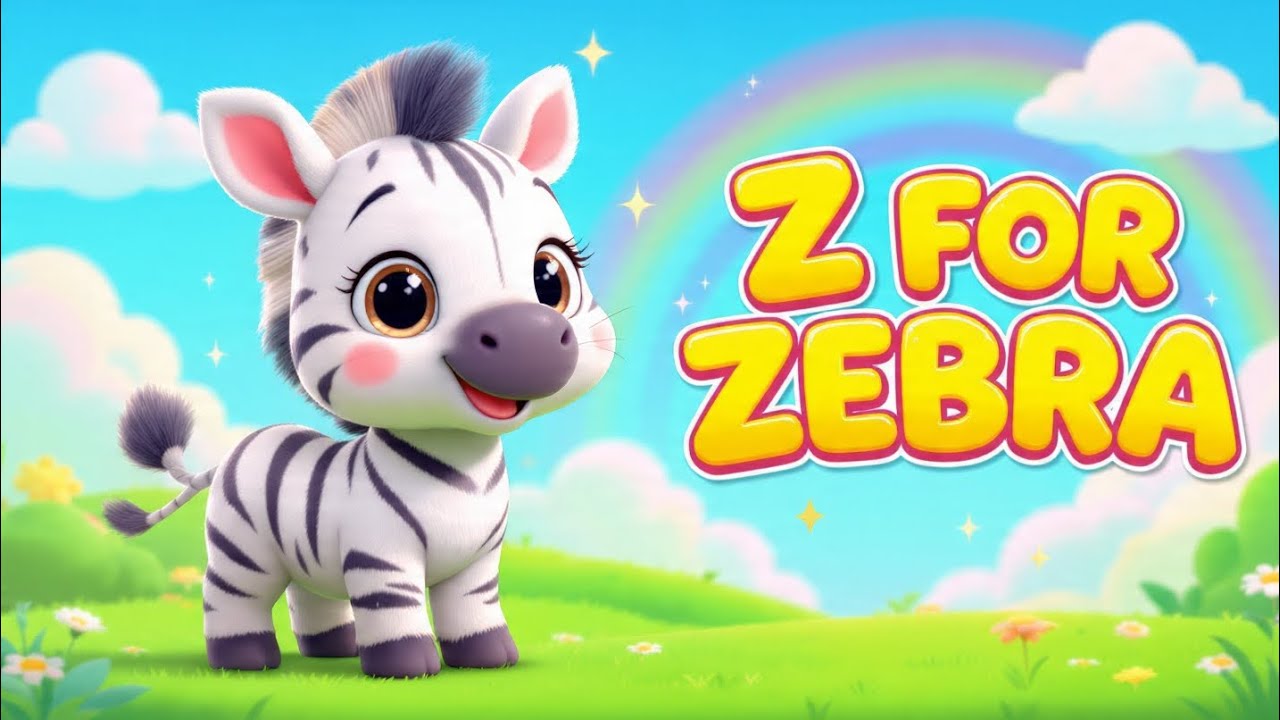 Learn The ABCs "Z" For Zebra | Phonics Songs Nursing Rhymes for Kids ...