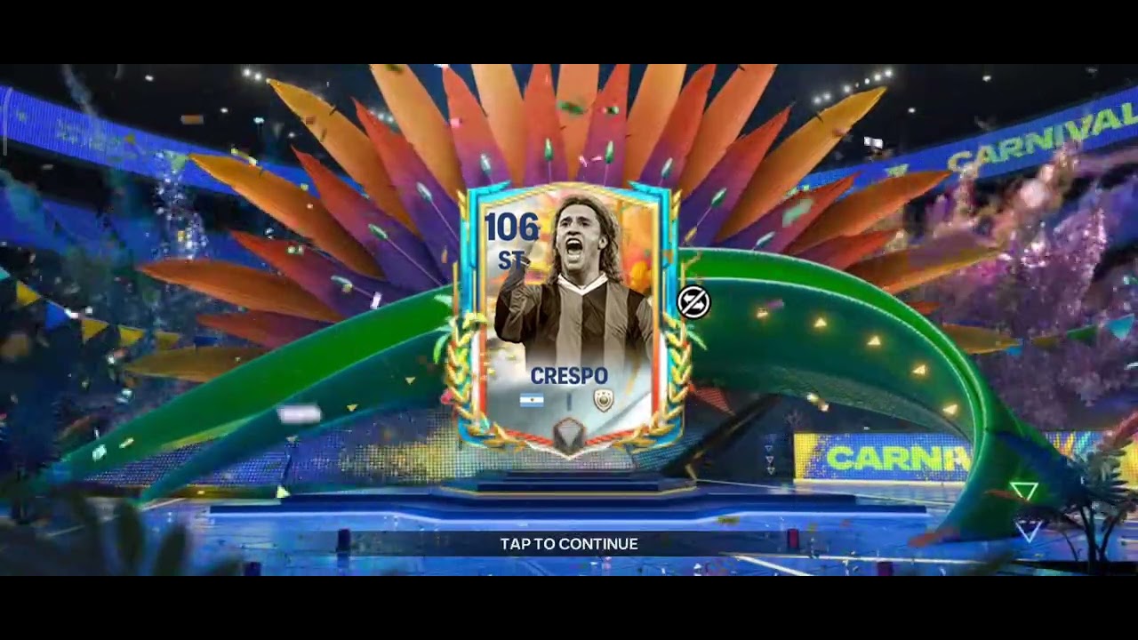 FC Mobile Pack Opening - 106 Herñan Crespo - Carnival 2025. - YouTube