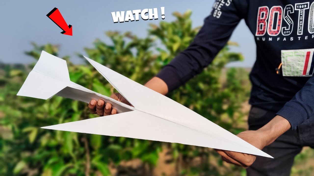 Stylish Paper Aeroplane ️️ For kids Amazing experiment || By Xpert Tv ...