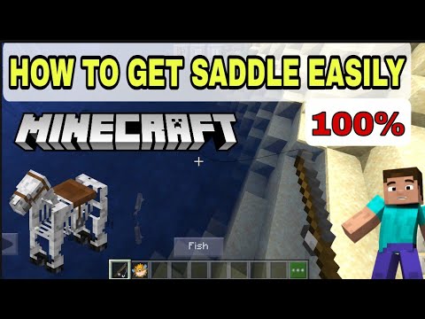 HOW TO GET SADDLE EASILY IN MINECRAFT 100% REAL TRICK ||MINECRAFT ...